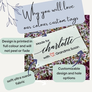 Colour Large Blanket Tag, Label for Blanket, Wedding Gift, Couple Name ...