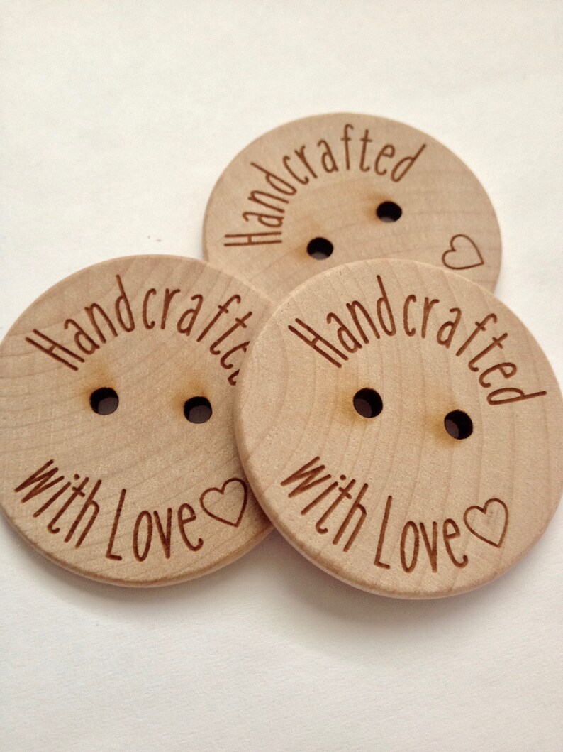 Custom Button Design Personalized Wood Button Engraved - Etsy Canada