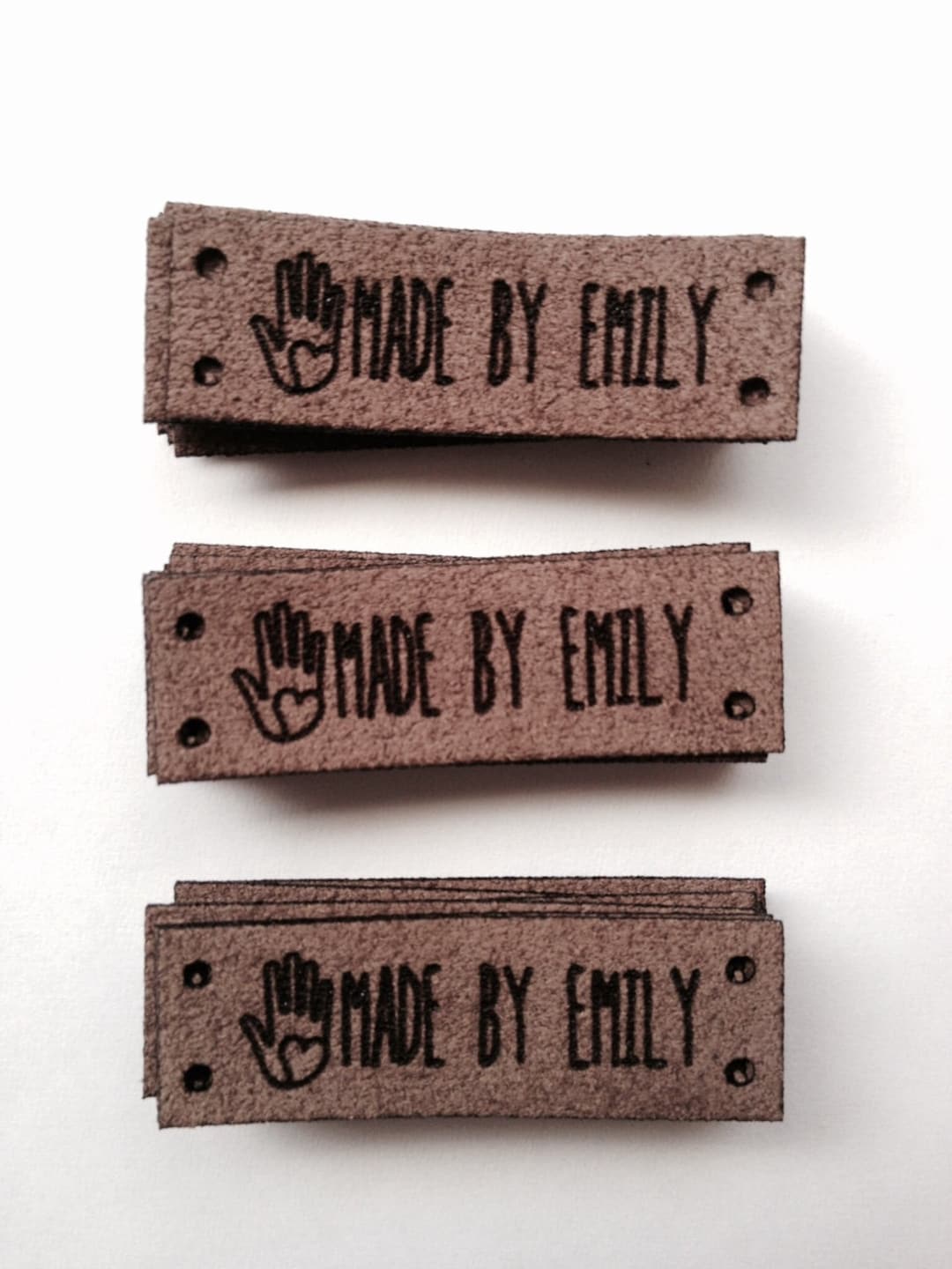 Custom Tag, Ultra Suede, Tag, Fabric Custom Tag, Personalized, Suede ...