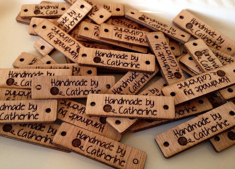 Product tag design tag wood custom tag personalized wood | Etsy