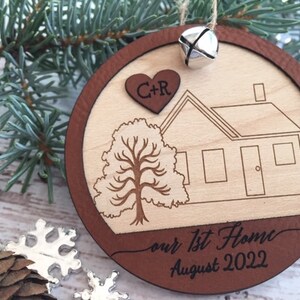 Personalized Christmas Ornament, First Home, Engraved Christmas ...