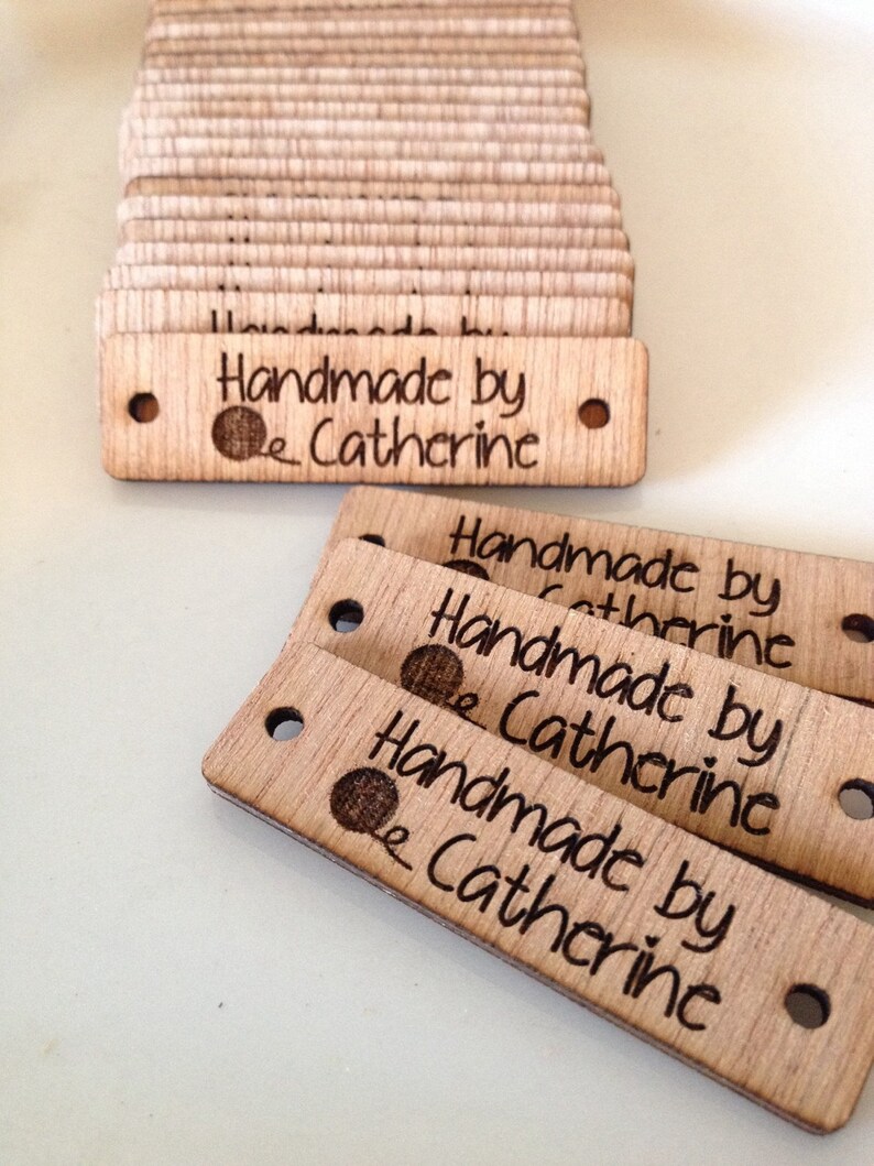 Product tag design tag wood custom tag personalized wood | Etsy