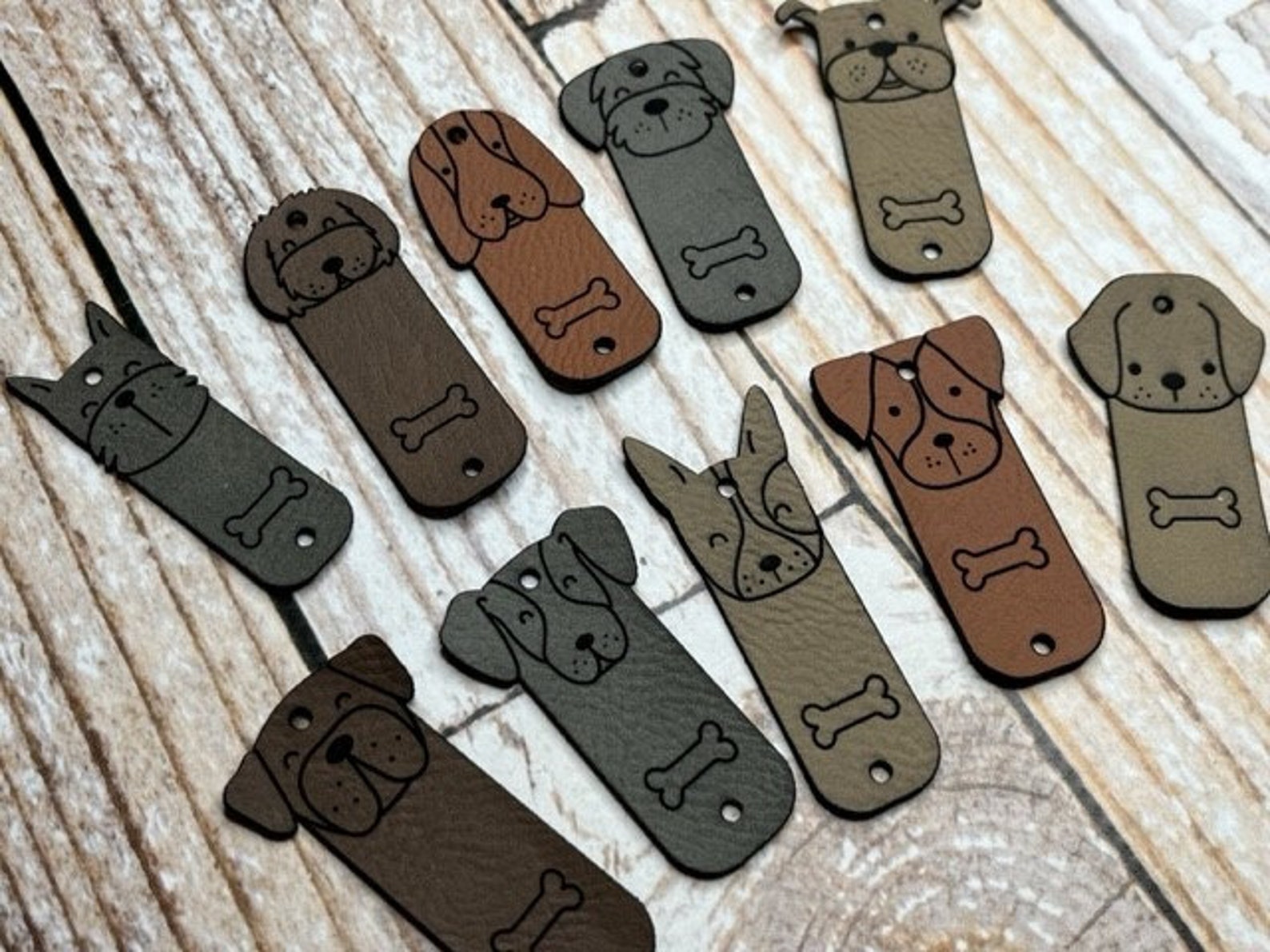 Dog Sewing Tag, Cute Dogs, Rivet Tags, No Sew Tags, Ultra Suede, Tag ...