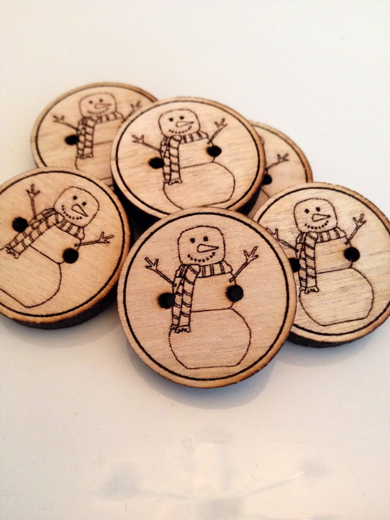 Custom Button Design Snowman Button Personalized Christmas - Etsy
