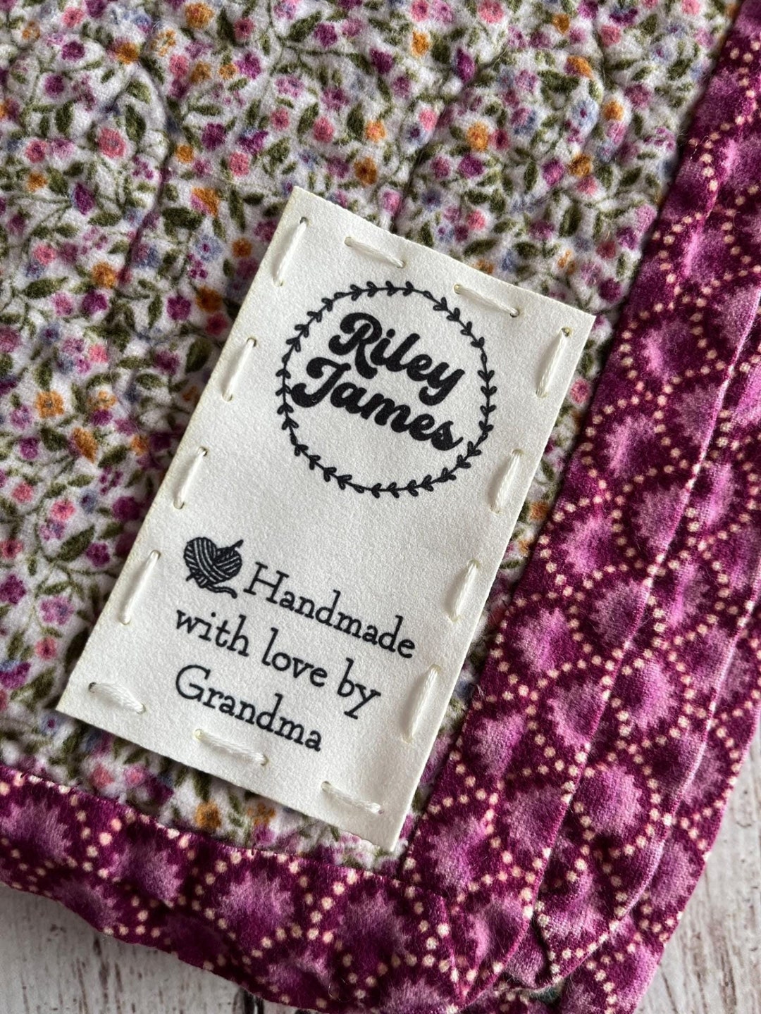 Colour Large Blanket Tag, Label for Blanket, Wedding Gift, Couple Name ...