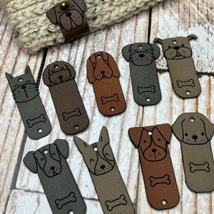 Dog Sewing Tag, Cute Dogs, Rivet Tags, No Sew Tags, Ultra Suede, Tag ...