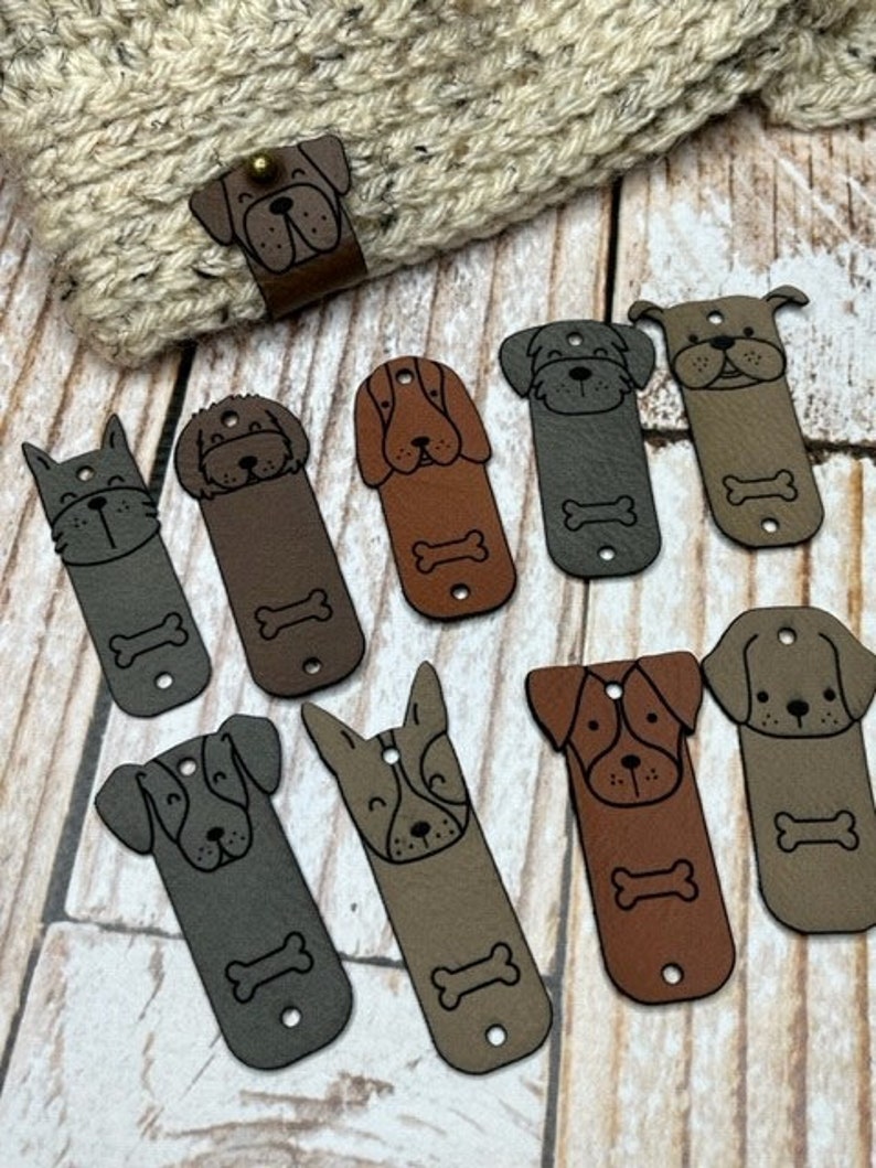 Dog Sewing Tag, Cute Dogs, Rivet Tags, No Sew Tags, Ultra Suede, Tag ...