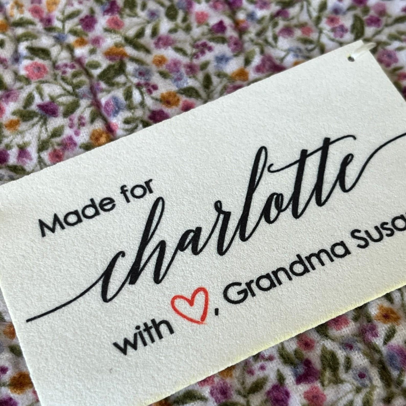 Colour Large Blanket Tag, Label for Blanket, Wedding Gift, Couple Name ...