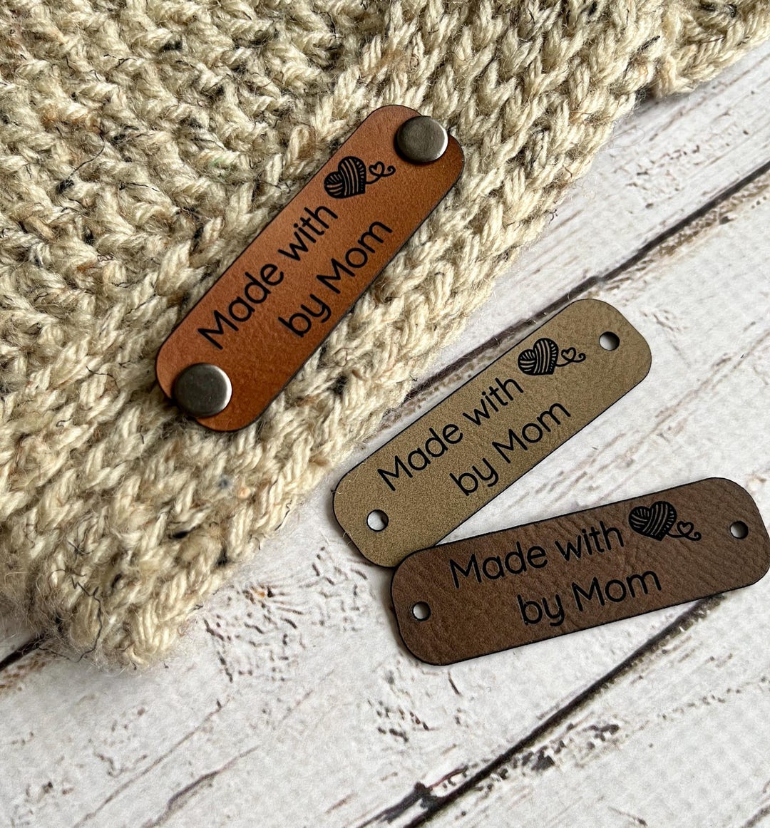 Faux Leather Tag, Rivet Tag, Custom Tag, Custom Tag, Personalized ...