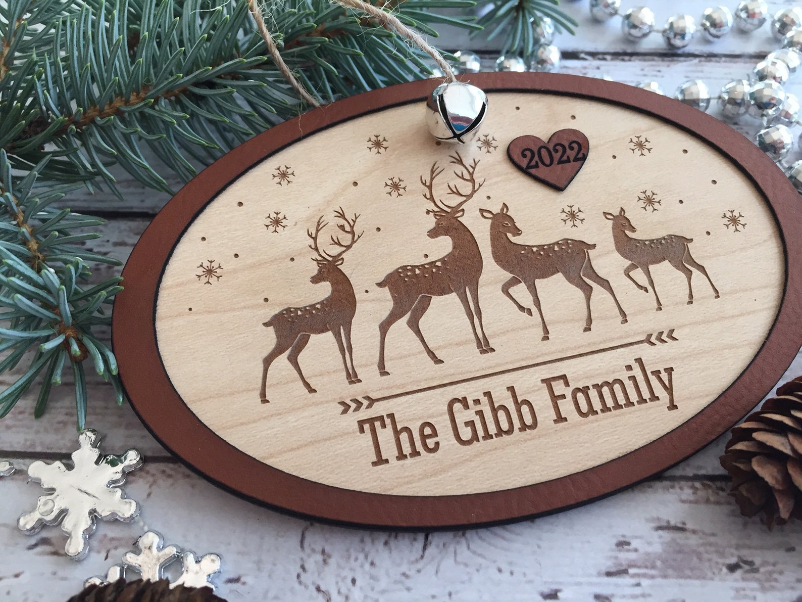Personalized Christmas Ornament, Engraved Christmas Ornament, Tree ...