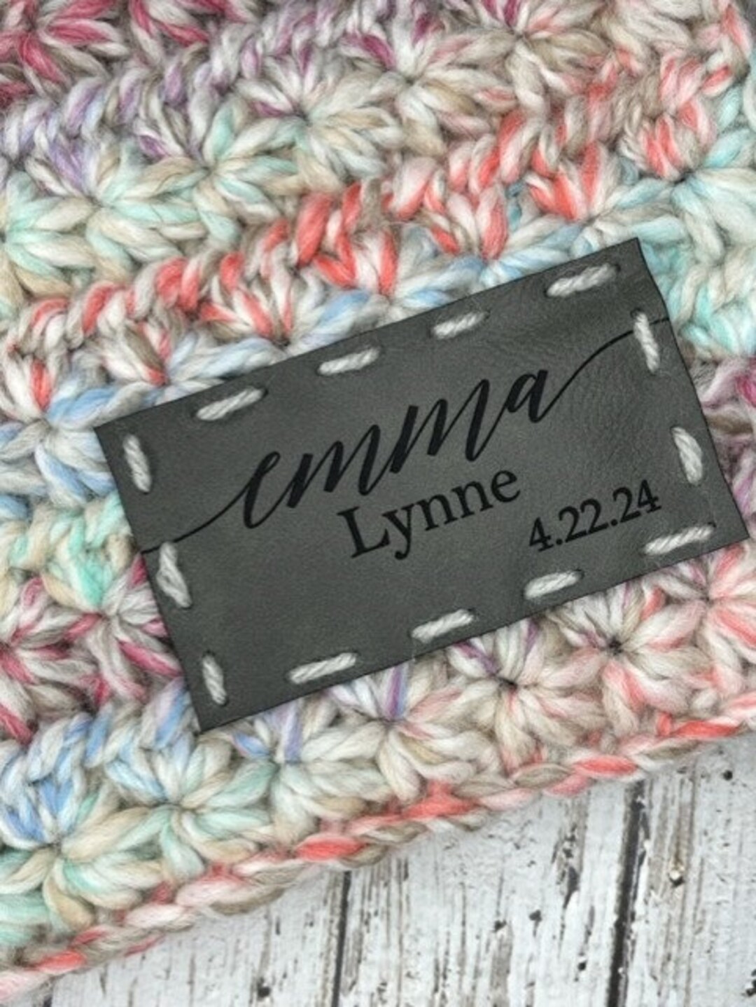 Custom Blanket Name Tag, Baby Tag, Large Blanket Tag, Blanket Label ...