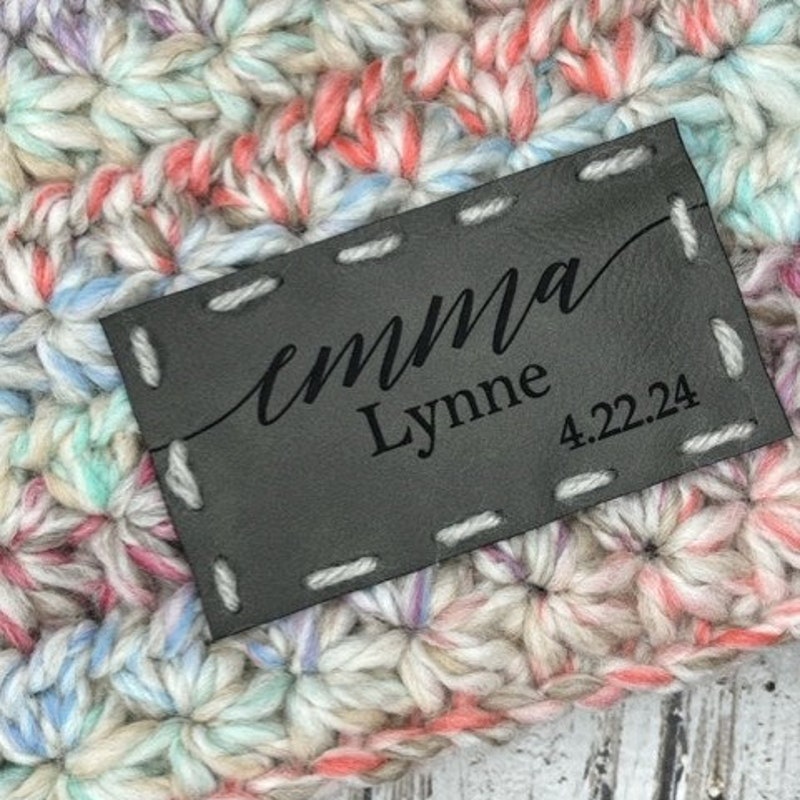 Leather Name Label - Etsy