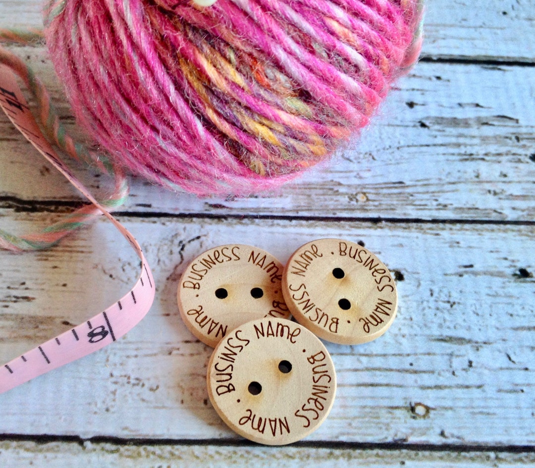 Custom Button, Design, Personalized, Wood Button, Engraved Button ...
