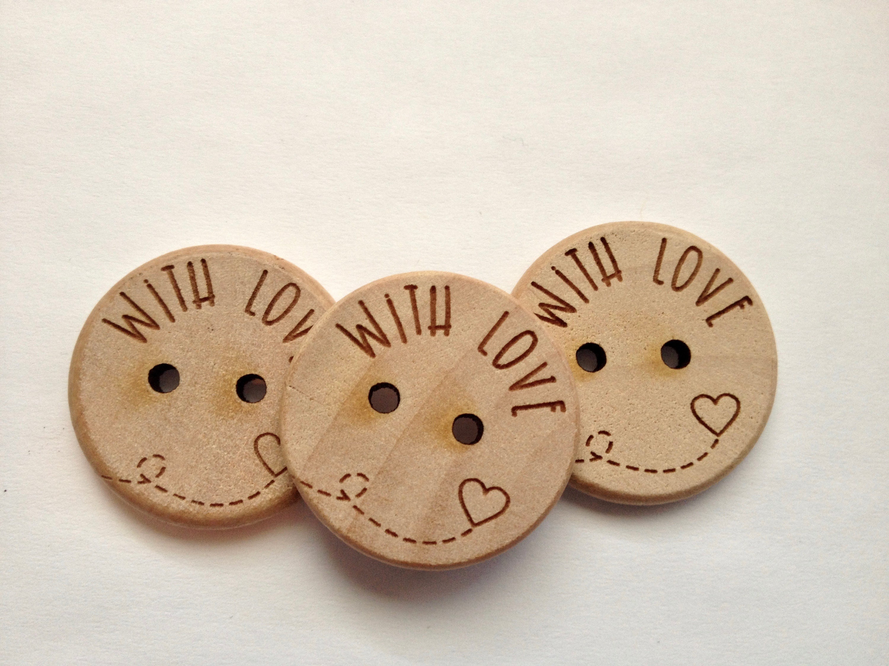 Custom button design personalized wood button engraved | Etsy