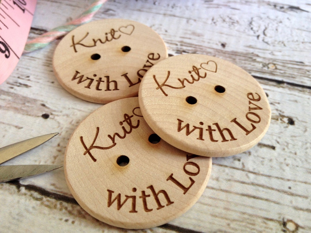 Custom Button, Design, Personalized, Wood Button, Engraved Button ...