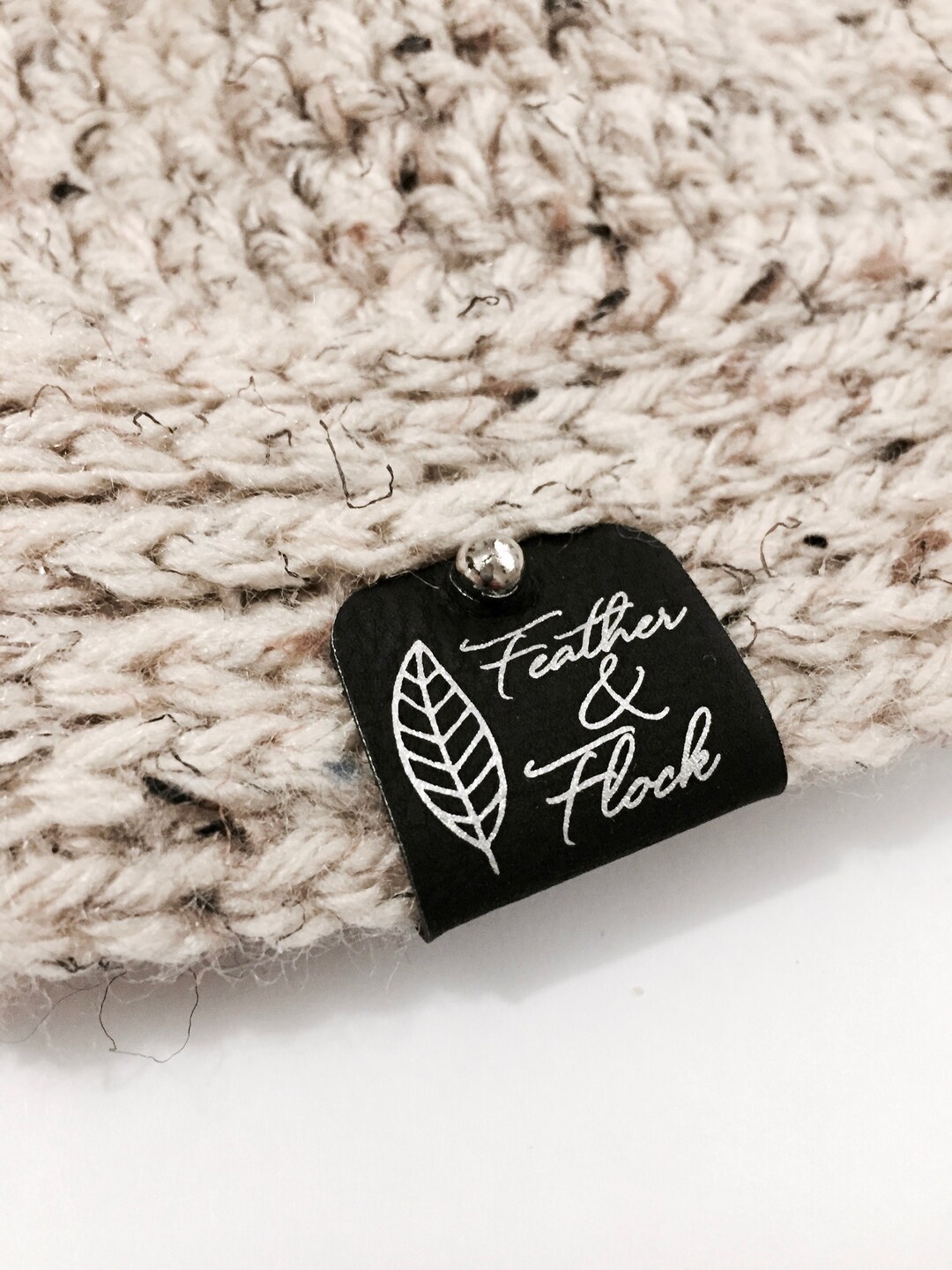 Faux Leather Tag, Rivet Tag, Custom Tag, Fabric Custom Tag ...