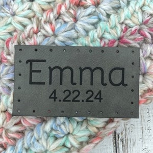 Custom Blanket Name Tag, Baby Tag, Large Blanket Tag, Blanket Label ...