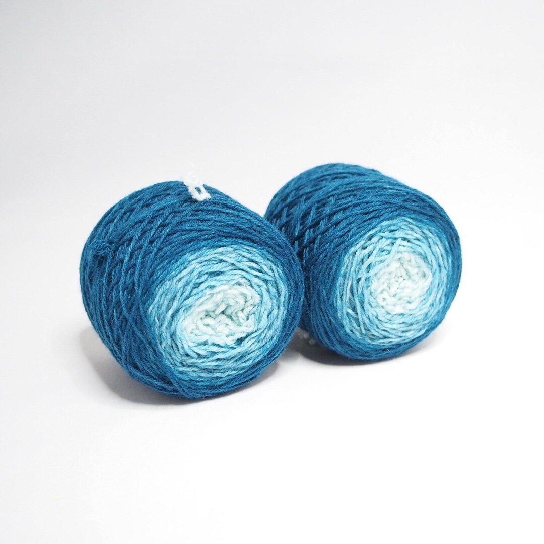 Merino Sock Gradient Yarn - 2 X 50g Set - Hand Dyed - Spruce - Etsy
