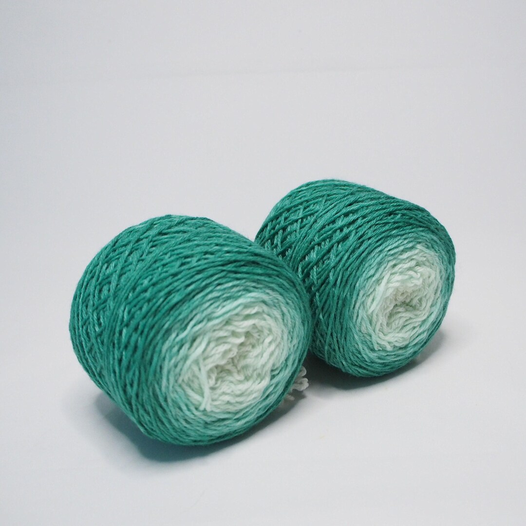 Merino Sock Gradient Yarn 2 X 50g Set Hand Dyed Seaglass - Etsy