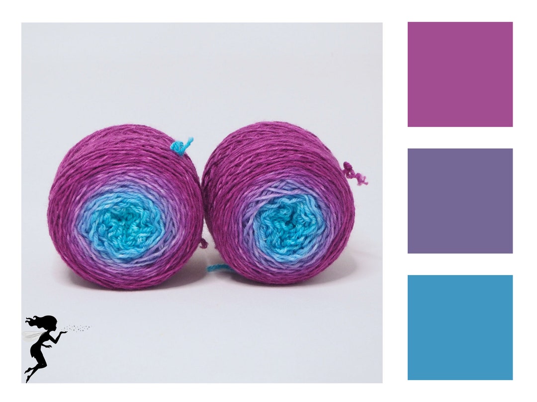 Merino Sock Gradient Yarn 2 X 50g Set Hand Dyed Paradiesvogel - Etsy