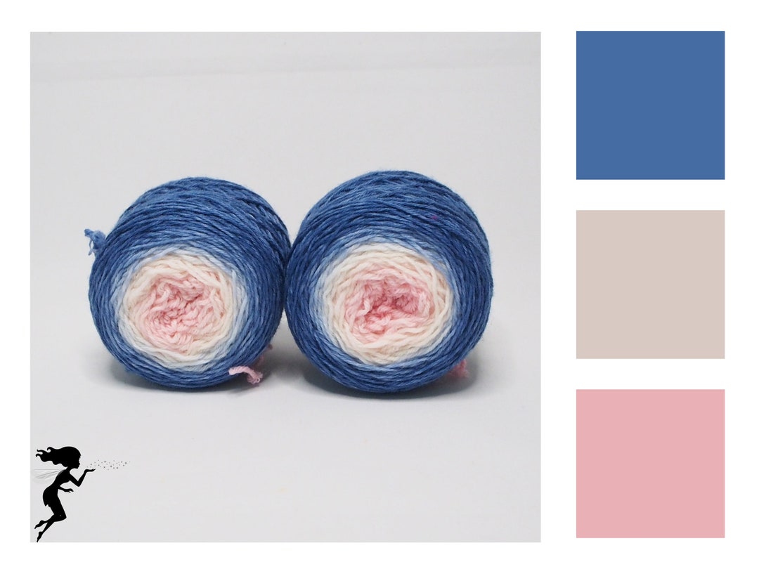 Merino Sock Gradient Yarn 2 X 50g Set Hand Dyed Blossom - Etsy