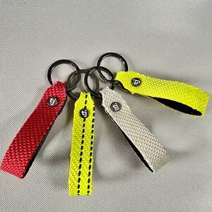 Unique Keychain From Repurposed Fire Hose // Gift for Firefighters ...