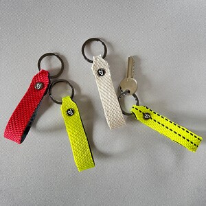Unique Keychain From Repurposed Fire Hose // Gift for Firefighters ...