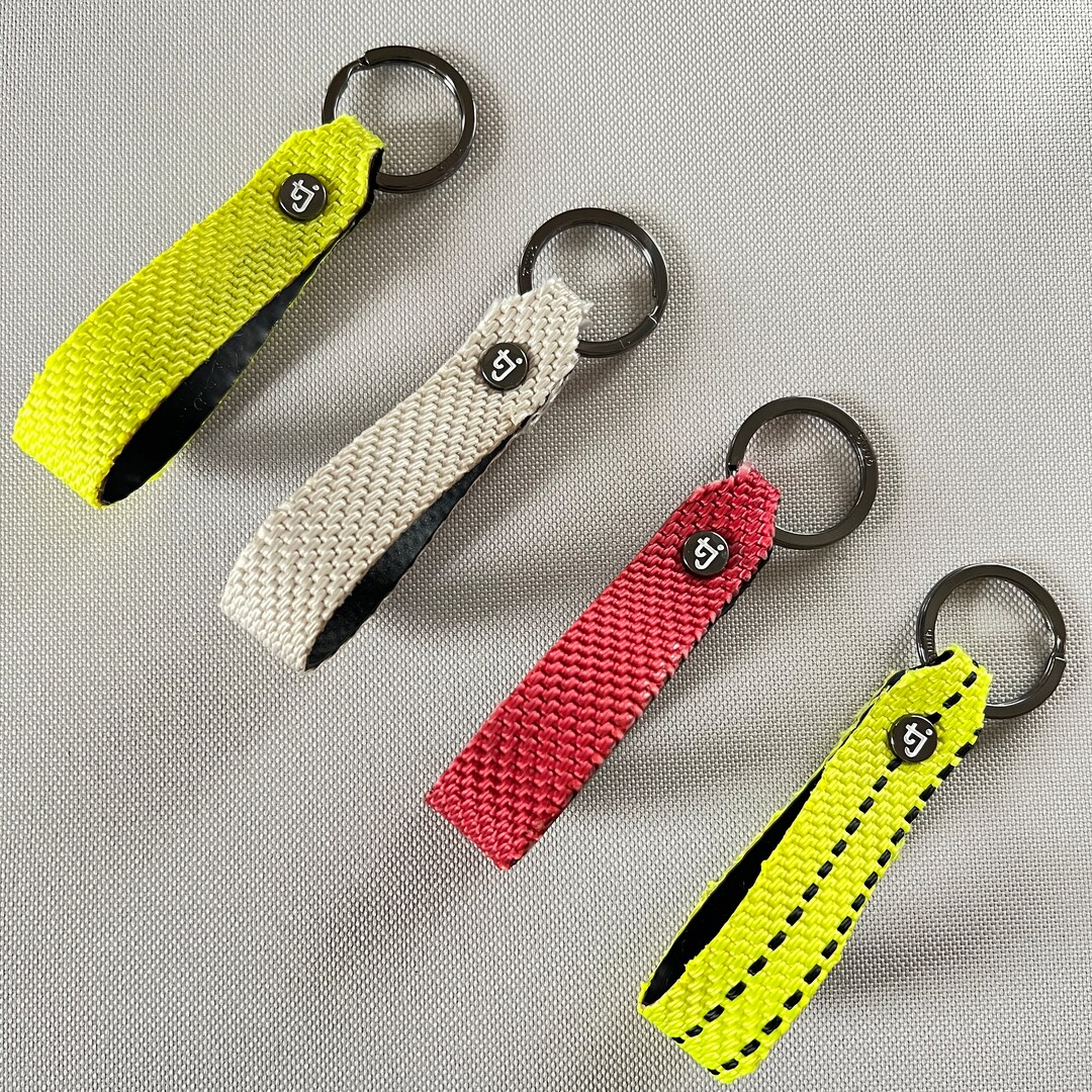 Unique Keychain From Repurposed Fire Hose // Gift for Firefighters ...