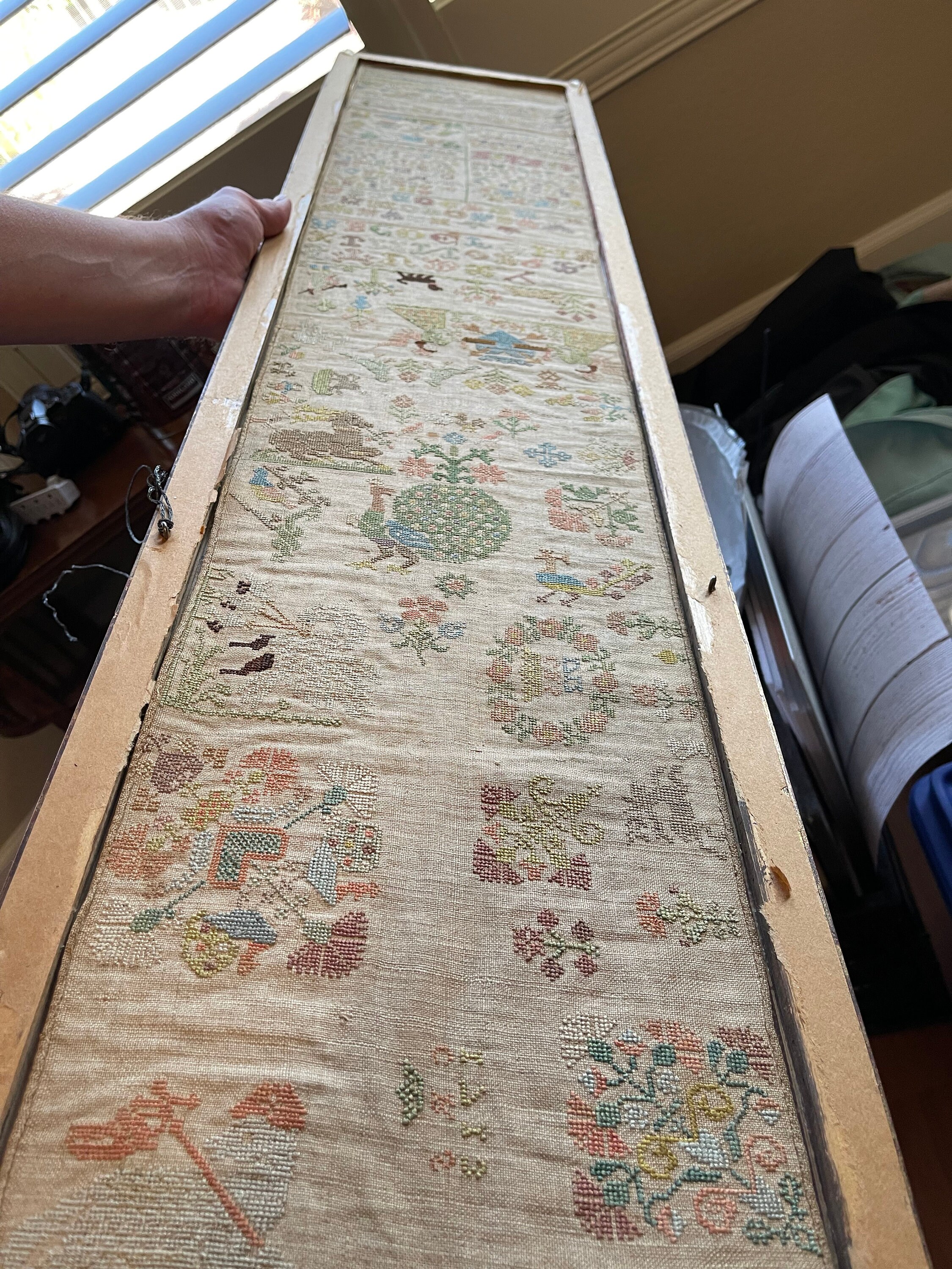 CRS 1713 Part 1 Antique Sampler Reproduction Digital Cross Stitch ...