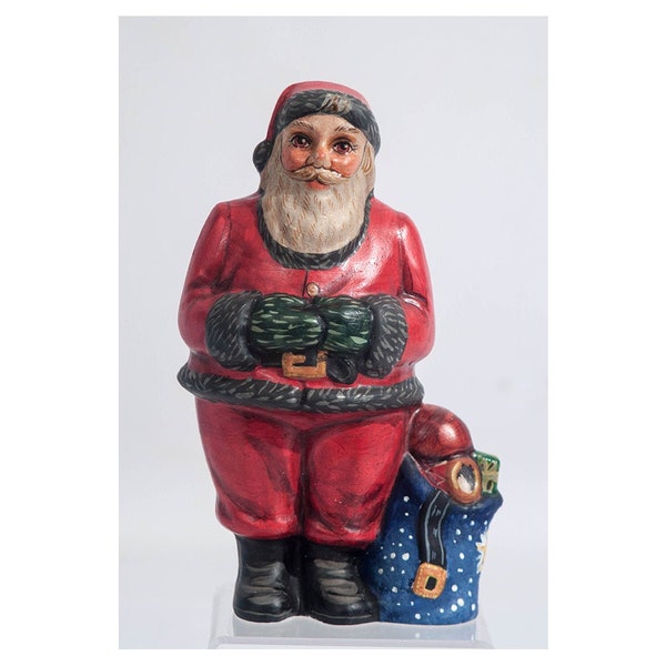Chalkware Santa - Etsy