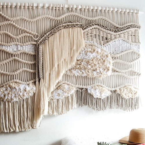 Macrame Wall Hanging Abstract Wall Art Woven Tapestry - Etsy