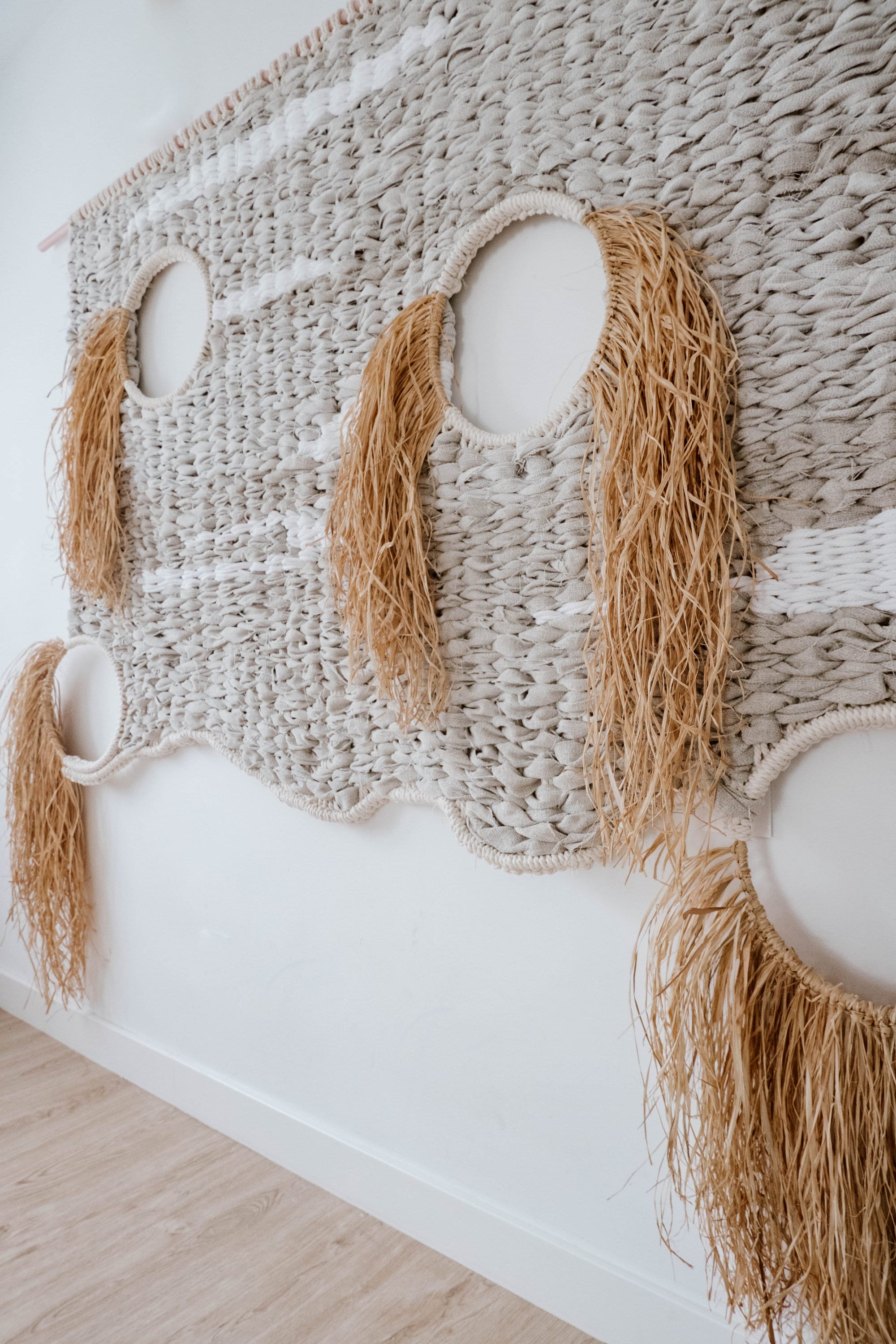 Full Moon Handwoven Macrame Fiber Art - Etsy