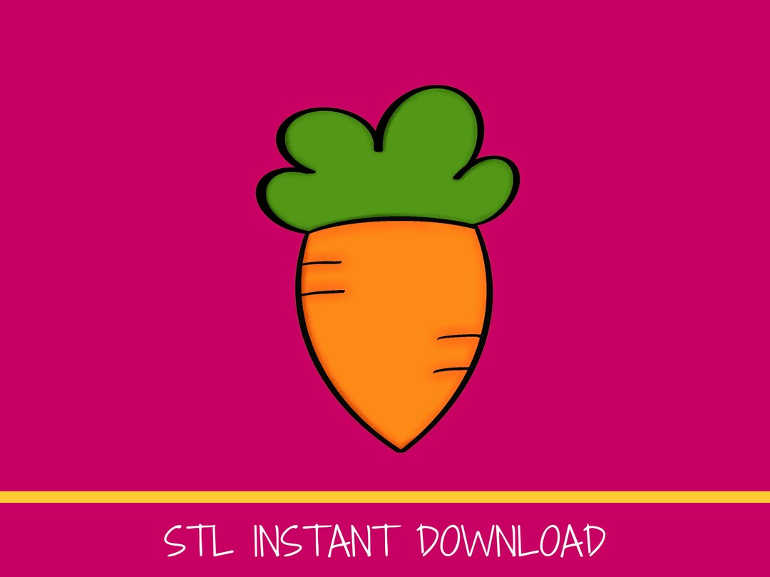 Carrot Cookie Cutter STL File - Etsy