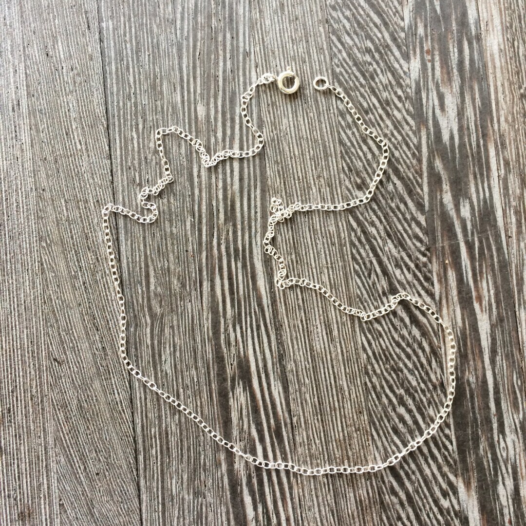 Silver Chain, Fine Silver Chain, Silver Trace Chain Delicate Chain ...