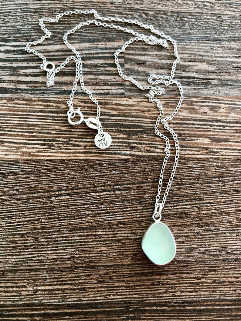 Sea Glass Necklace Sea Glass Jewelry Seaglass Necklace Sea | Etsy