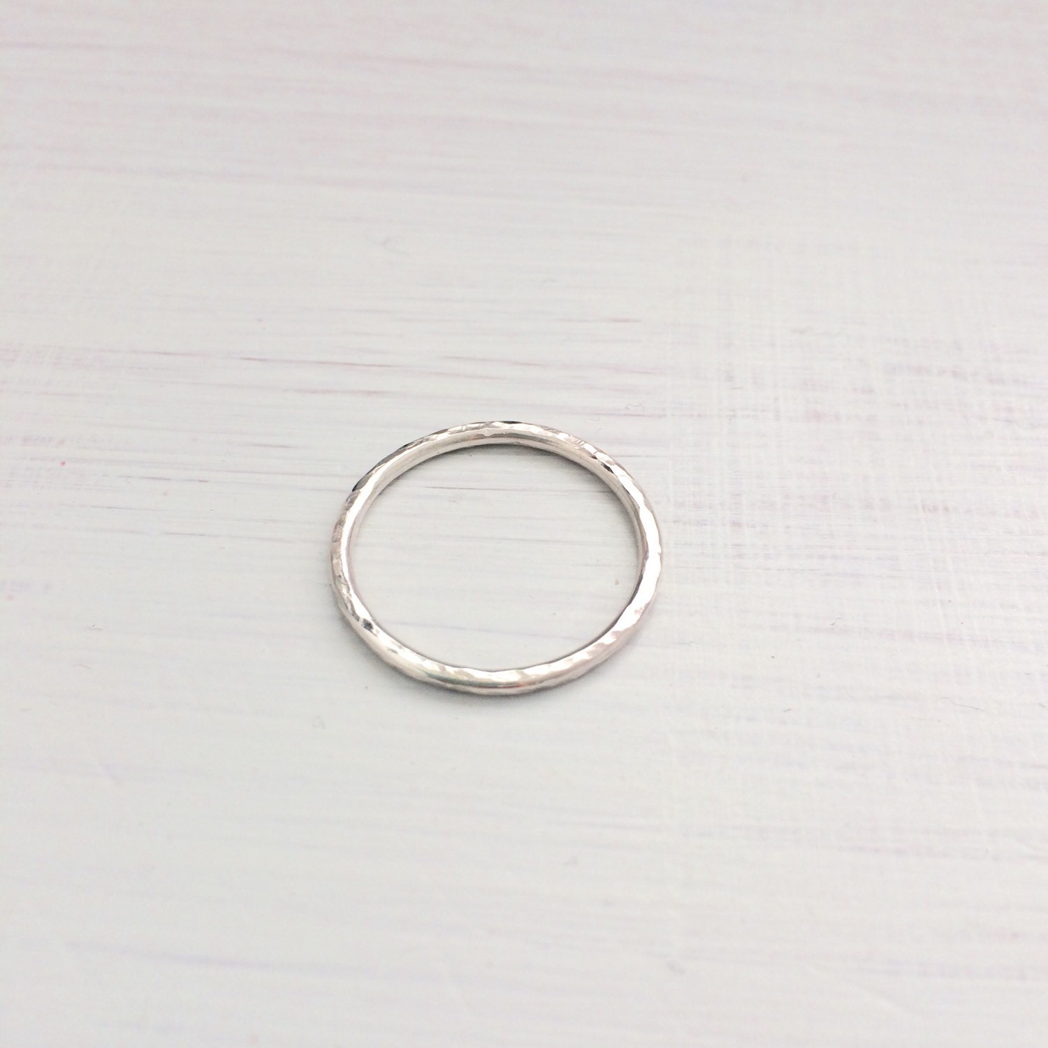 Silver Stacking Rings, Stacking Ring Set, Simple Stacking Ring, Beaten ...