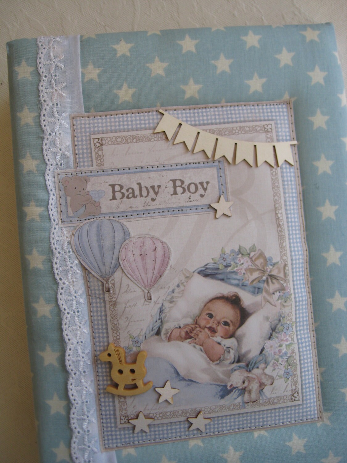 Blue Baby Book Baby Memory Book Baby Boy Memory Book - Etsy