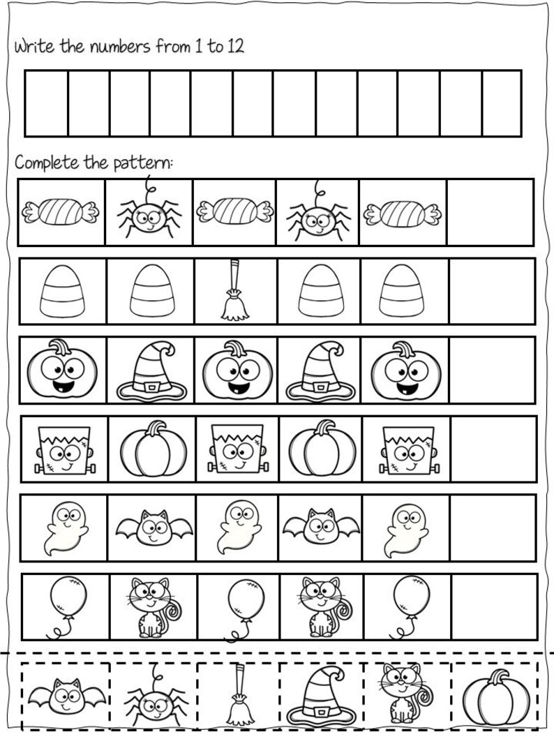 Halloween Activities for Preschool and Kindergarten Homeschool ...