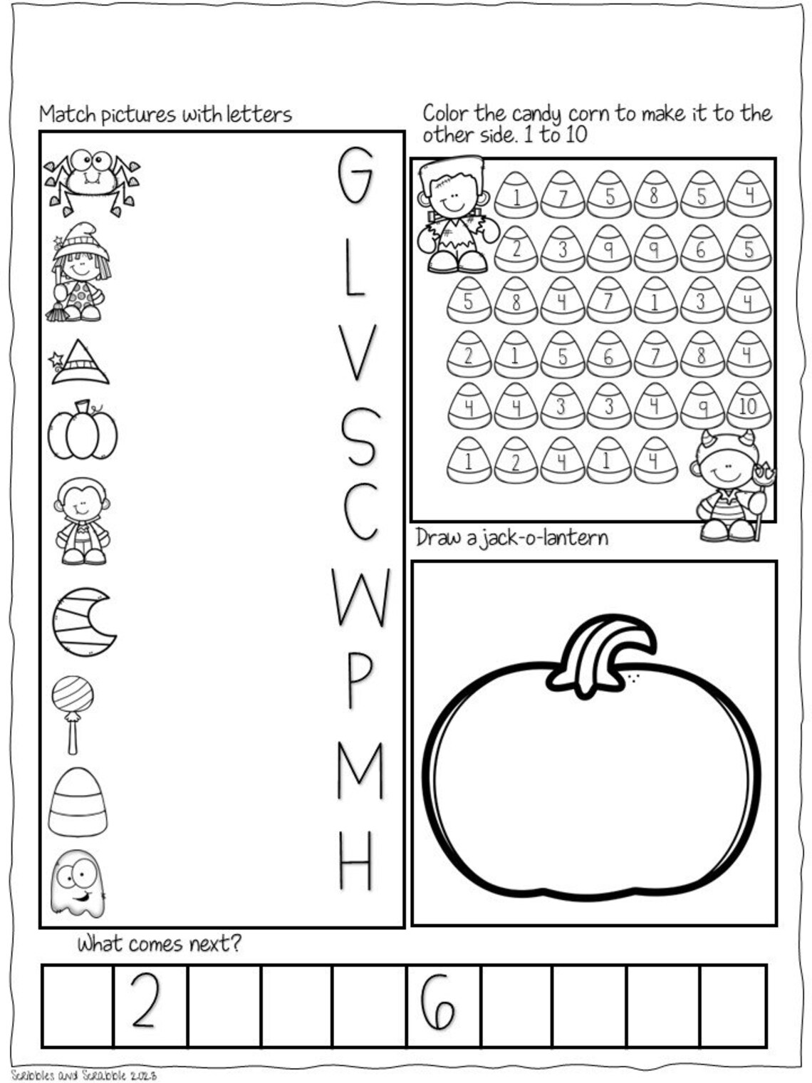 Halloween Activities for Preschool and Kindergarten Homeschool ...