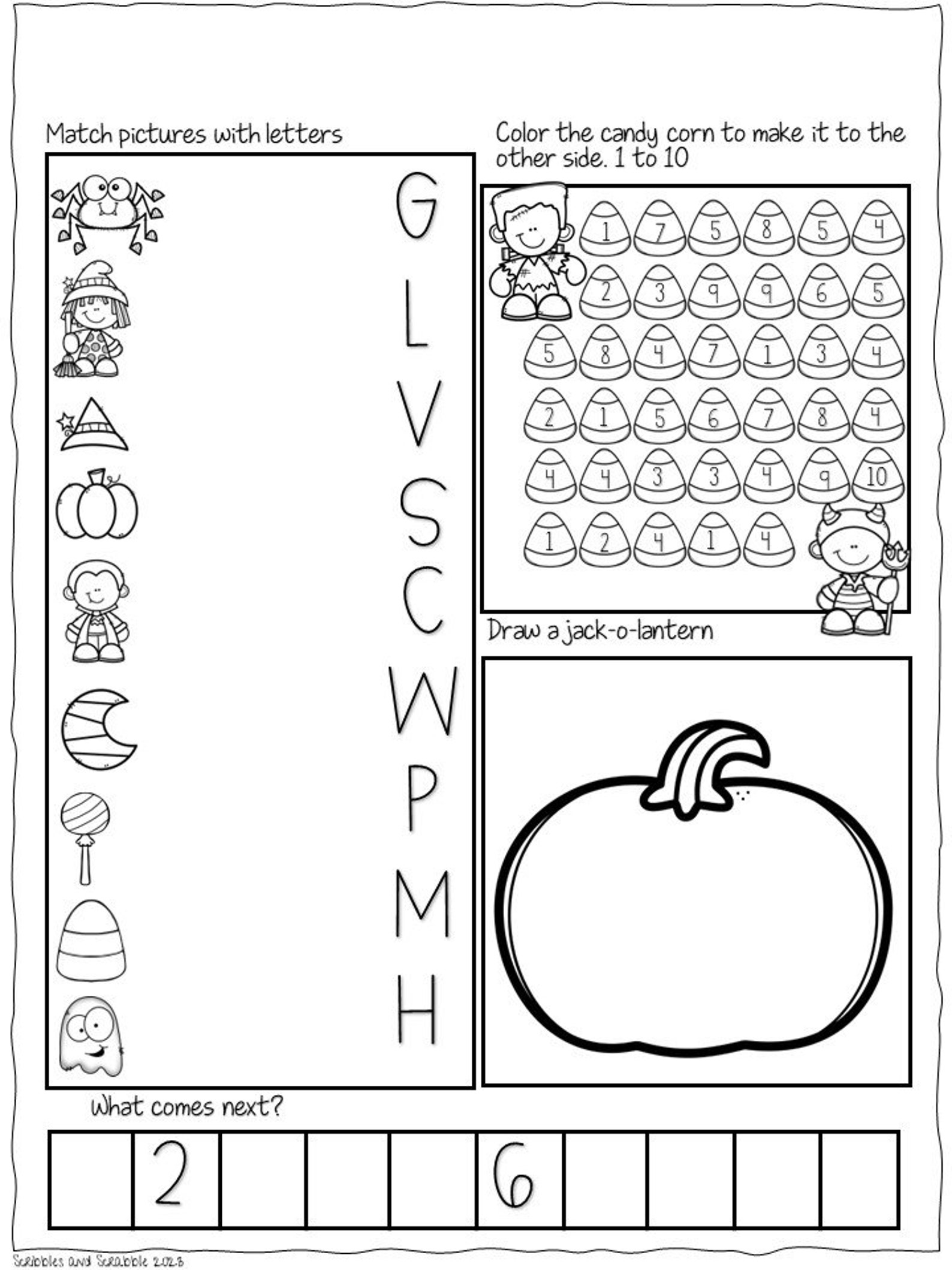Halloween Activities for Preschool and Kindergarten Homeschool ...