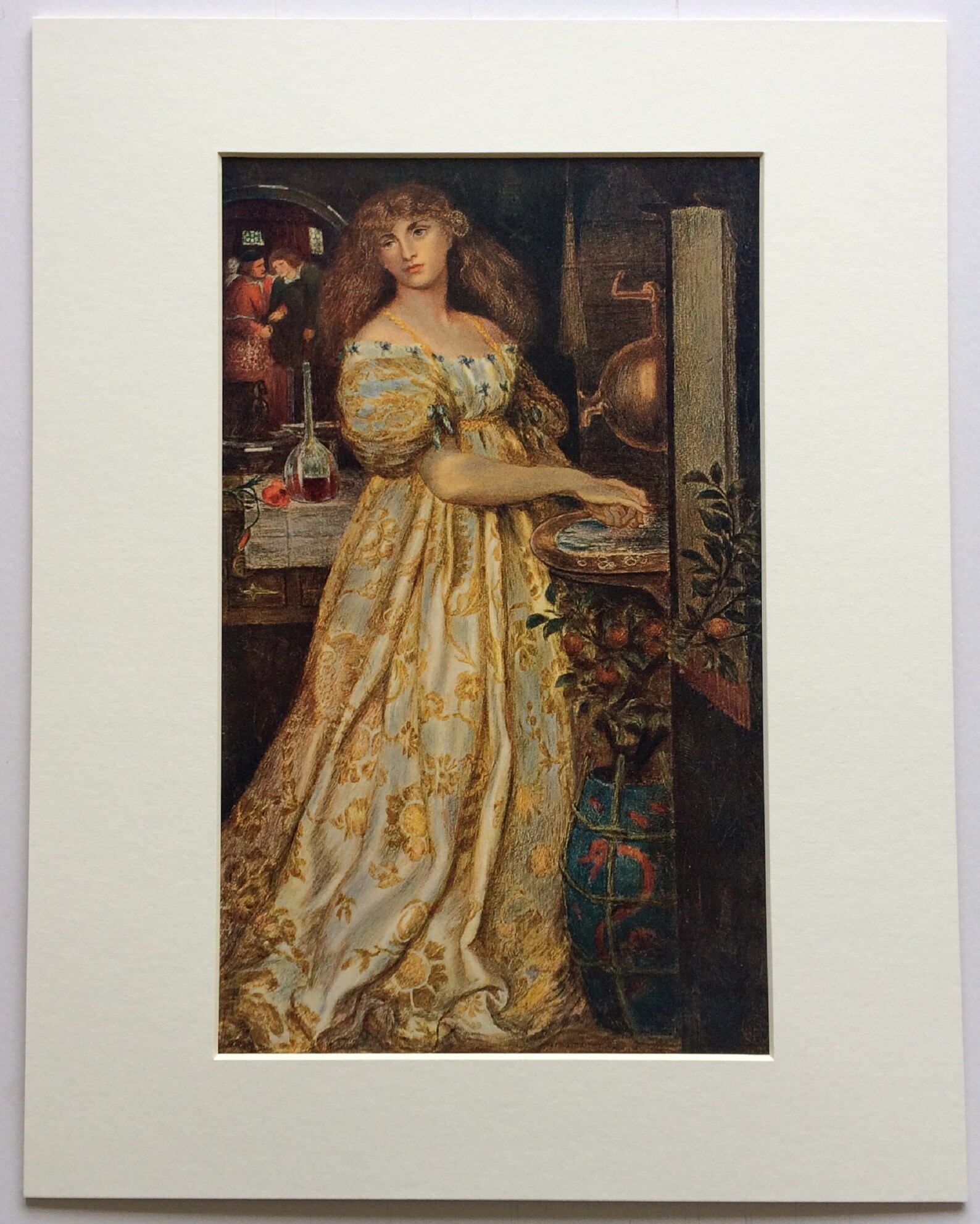 Pre-raphaelite Dante Gabriel Rossetti Print Lucrezia Borgia the Lady ...