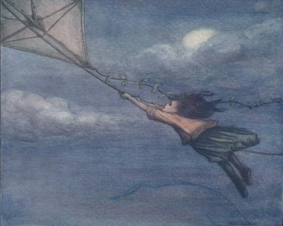 Peter Pan And Wendy Flying Sketch