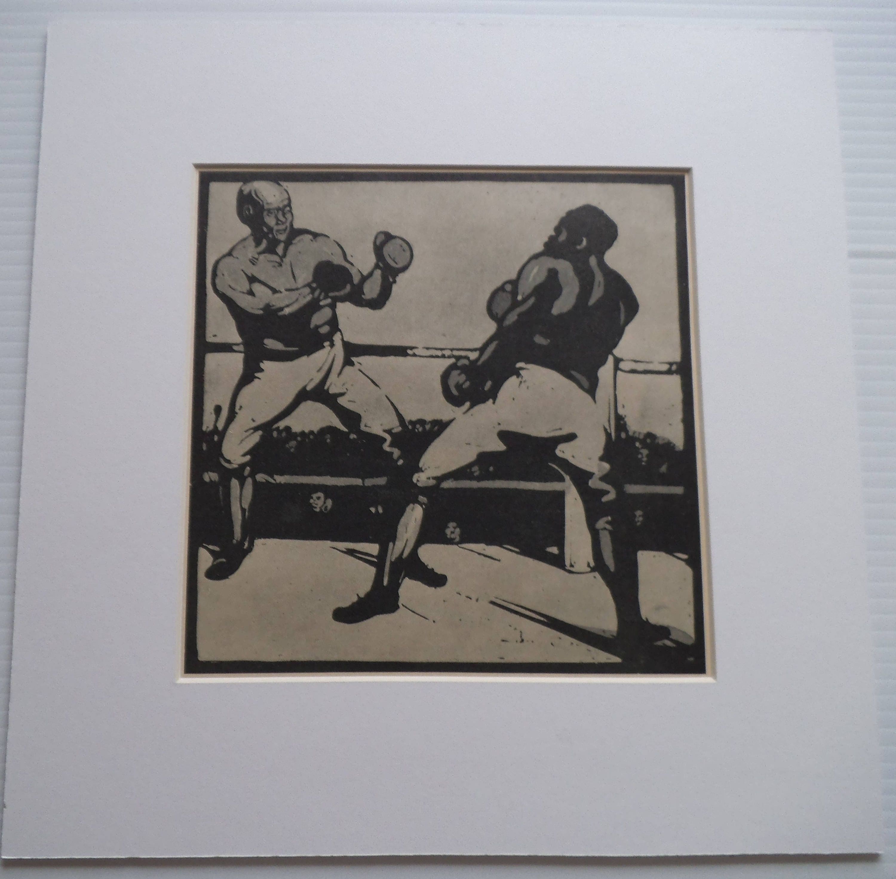 William Nicholson Boxing Print of Woodcut From 1936 Gentlemen's Boxing ...