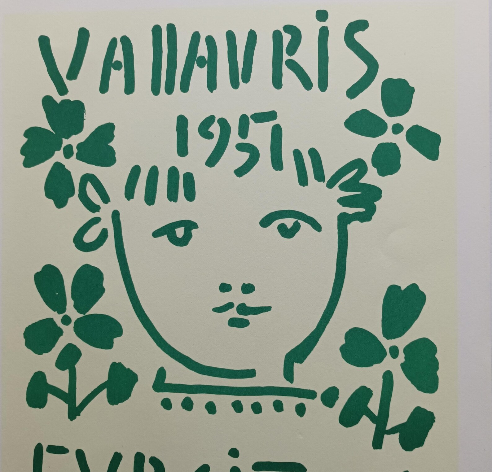 1964 Pablo Picasso Lithograph Exhibition Poster Print Vallauris ...