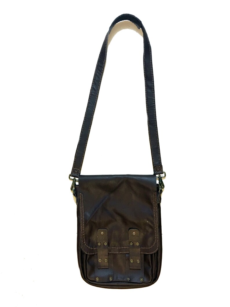 Leather Shoulder Bag Side Bag Travel Bag Steampunk - Etsy