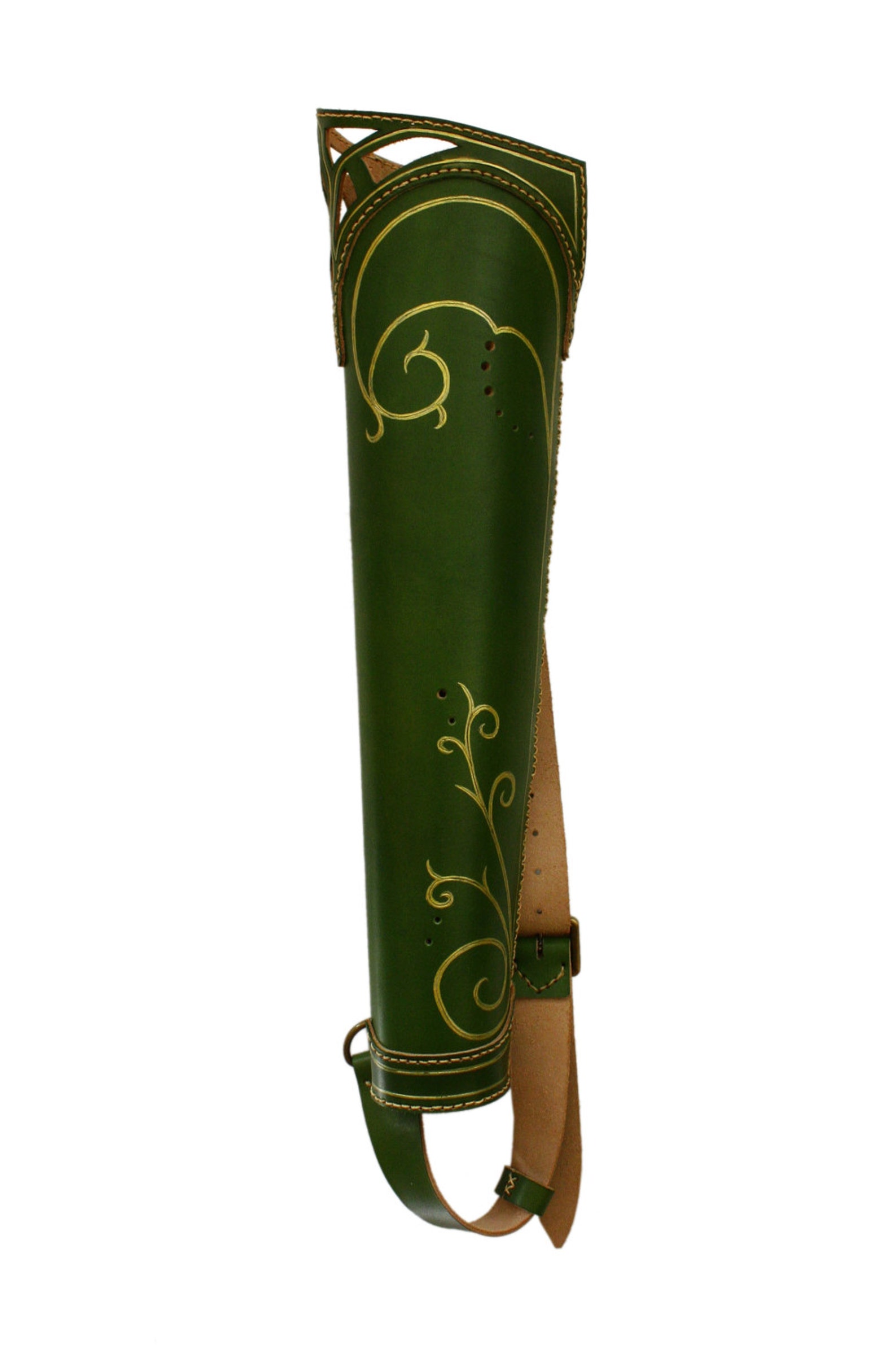 Forest Elven Quiver / Fantasy Quiver Leather / Cost Play - Etsy