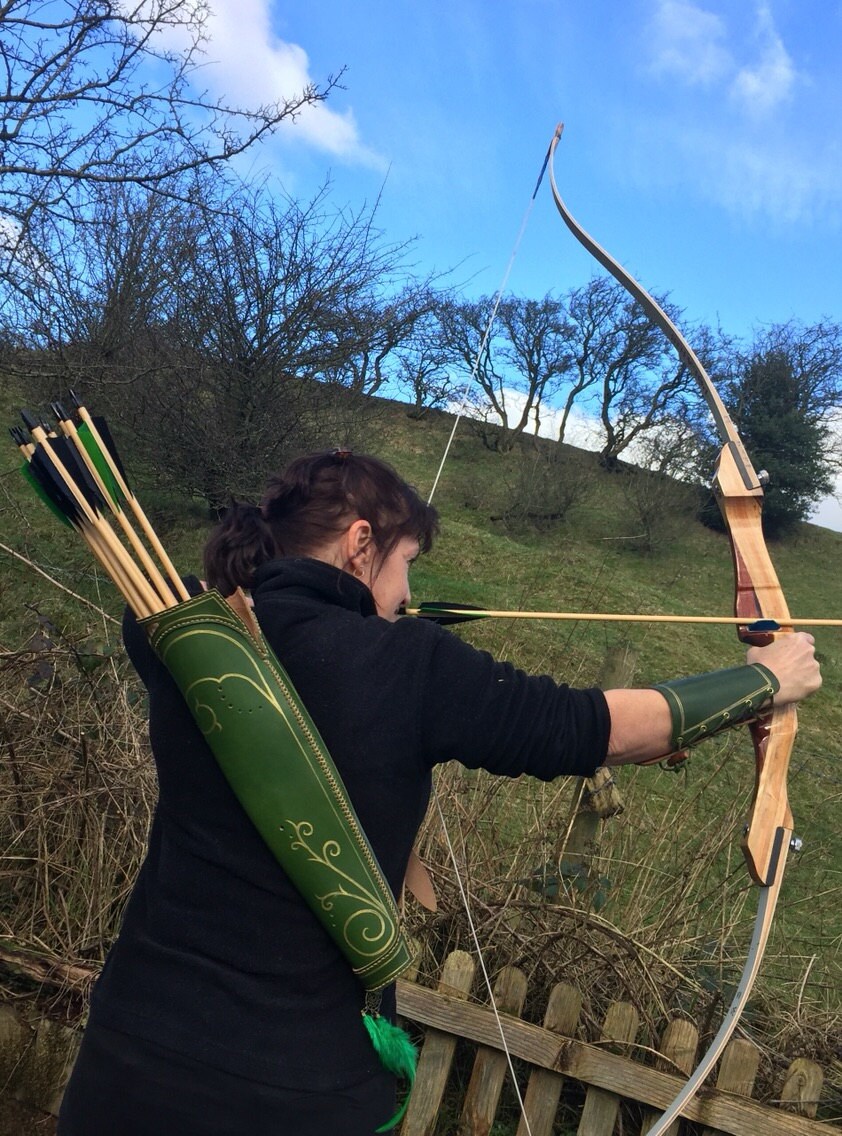 Forest Elven Quiver / Fantasy Quiver Leather / Cost Play - Etsy