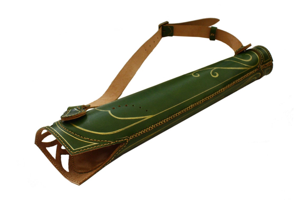 Forest Elven Quiver / Fantasy Quiver Leather / Cost Play - Etsy