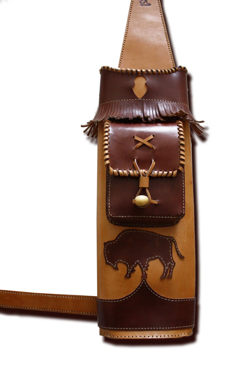 Back Traditional Quiver / Indian Quiver / Bison Quiver - Etsy
