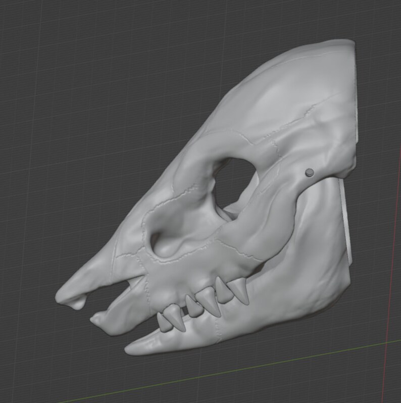 3D Sergal Skull Base - Etsy
